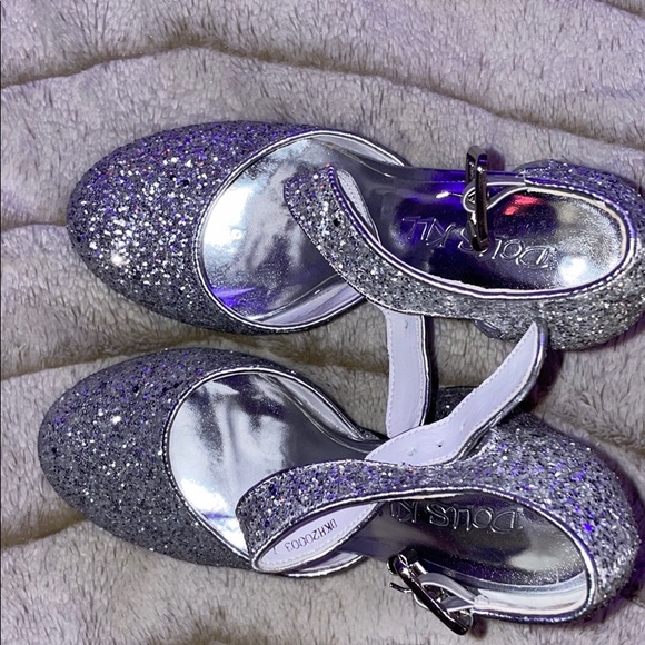 Dolls Kill | Shoes | Silver Sparkly Pumps | Poshmark